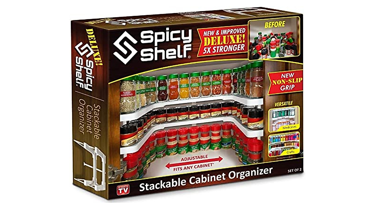 Spicy Shelf Deluxe Expandable Spice Rack & Organizer - Easy Install