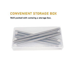 binifiMux 6pcs M8 x 150mm Hex Socket Cap Bolts Screws 304 Stainless Steel Full Thread