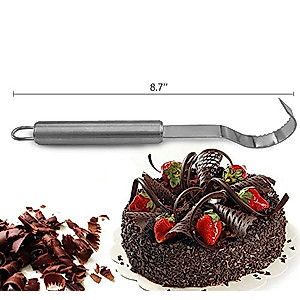 Daycount Chocolate Cheese Butter Shaver, Slicer Hook Shape Cake Decorations Graters Shavings Knife, Planer Baking Utensils