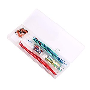 DEVMO 140pcs/box U Shape Solderless Breadboard Jumper Cable Wire Kit Box Compatible with DIY Shield Ar-duino and Raspberry Pi