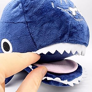 YJacuing 12in Anime One Piece Blue Whale Laboon Plush, Cute Cuddly Soft Stuffed Collectible Animal Plushie Doll Pillow Toy