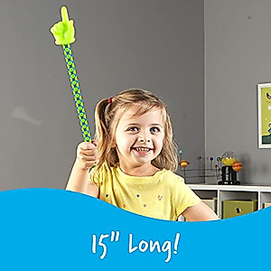 Learning Resources Patterned Hand Pointers - 3 Pieces, Ages 3+ Classroom Pointer for Kids, Reading Pointers for Kids, Homeschool and Classroom Supplies