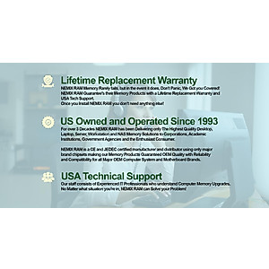 NEMIX RAM 32GB (2X16GB) DDR4 2666MHZ PC4-21300 2Rx8 1.2V CL19 260-PIN ECC Unbuffered SODIMM NAS Memory KIT Compatible with Synology D4ECSO-2666-16G