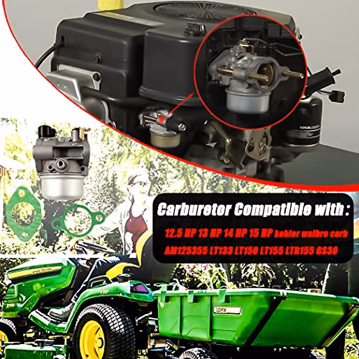 Oriental Power Carburetor For Kohler CV12.5 CV13S CV13T CV14 CV14S CV15S New