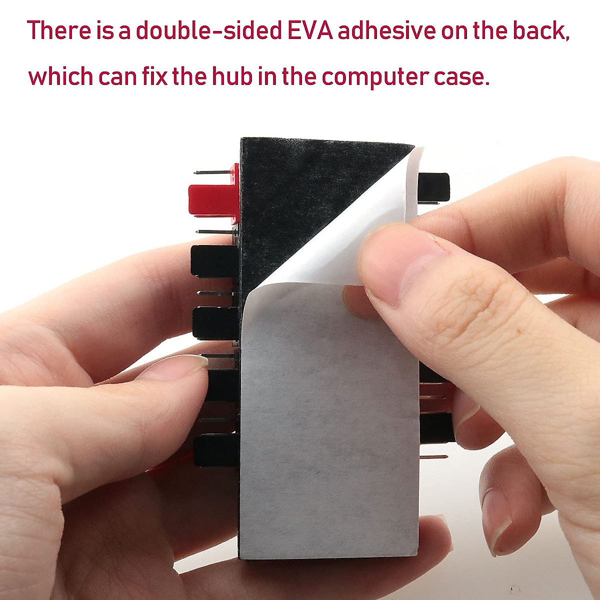 LRONG 1PC PC Chassis Fan Hub CPU Cooling HUB Fan PWM Hub SATA Controller Speed Controller