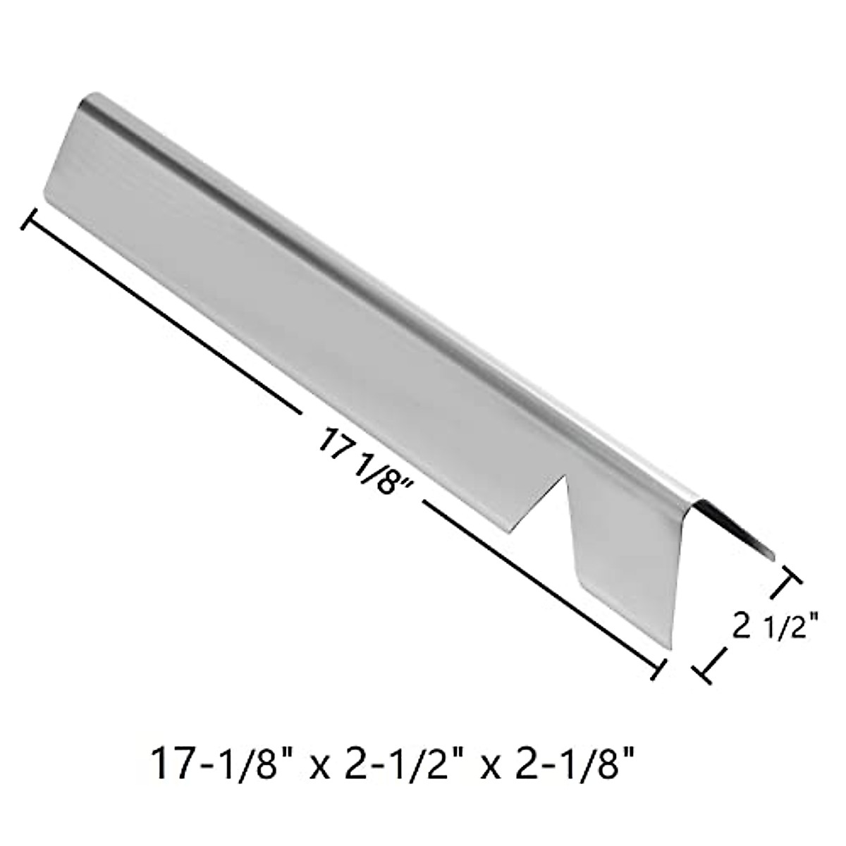 Hongso 17-1/8" Flavorizer Bars and 12-1/2" SS Heat Deflectors for Weber Genesis II 410, Genesis II LX 440, 400 Series (2017 and Newer)