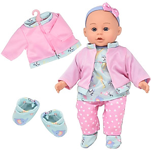 Dolls To Play Soft Body Baby Doll, 14 Inch Doll with Clothes Set and Accessories
