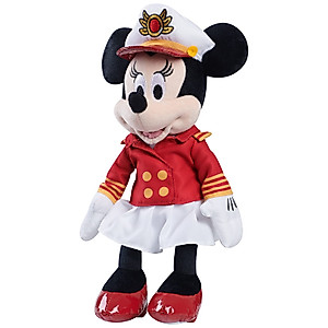 Disney Classics Captain Minnie Mouse 12.5-inch Plush, Cruise Line Kids Toys, Stuffed Animal, Mouse, Officially Licensed Kids Toys for Ages 3 Up by Just Play
