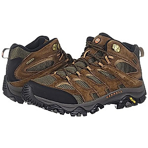 Merrell Men's Moab 3 Mid Waterproof Hiking Boot, Earth, 12