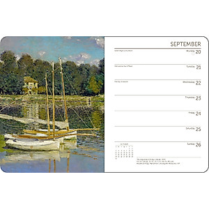Monet Weekly Engagement Calendar 2021, Planner 6.5" x 8.5" Spiral Bound