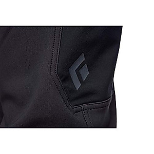 Black Diamond Mens Winter Alpine Heavyweight Softshell Pants, Black, X-Large