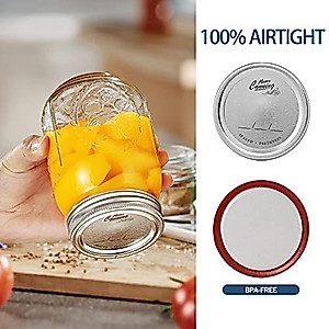 [ 168 Count, REGULAR ] Mouth Canning Lids for Mason Jars - Split-Type Metal Lid for BALL KERR Jar - Airtight Sealed - Food Grade Material