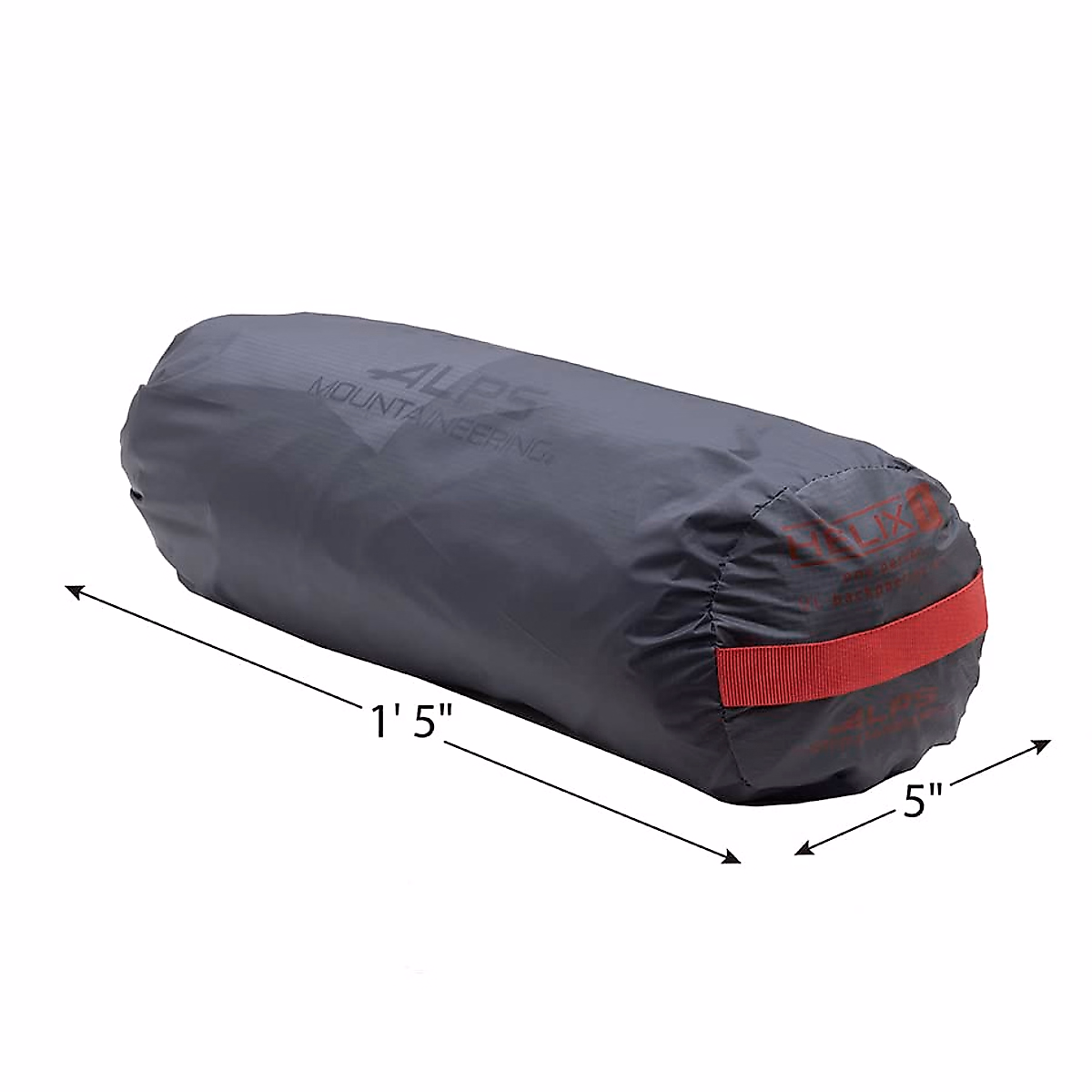 ALPS Mountaineering Helix 1-Person Tent, Charcoal/Red
