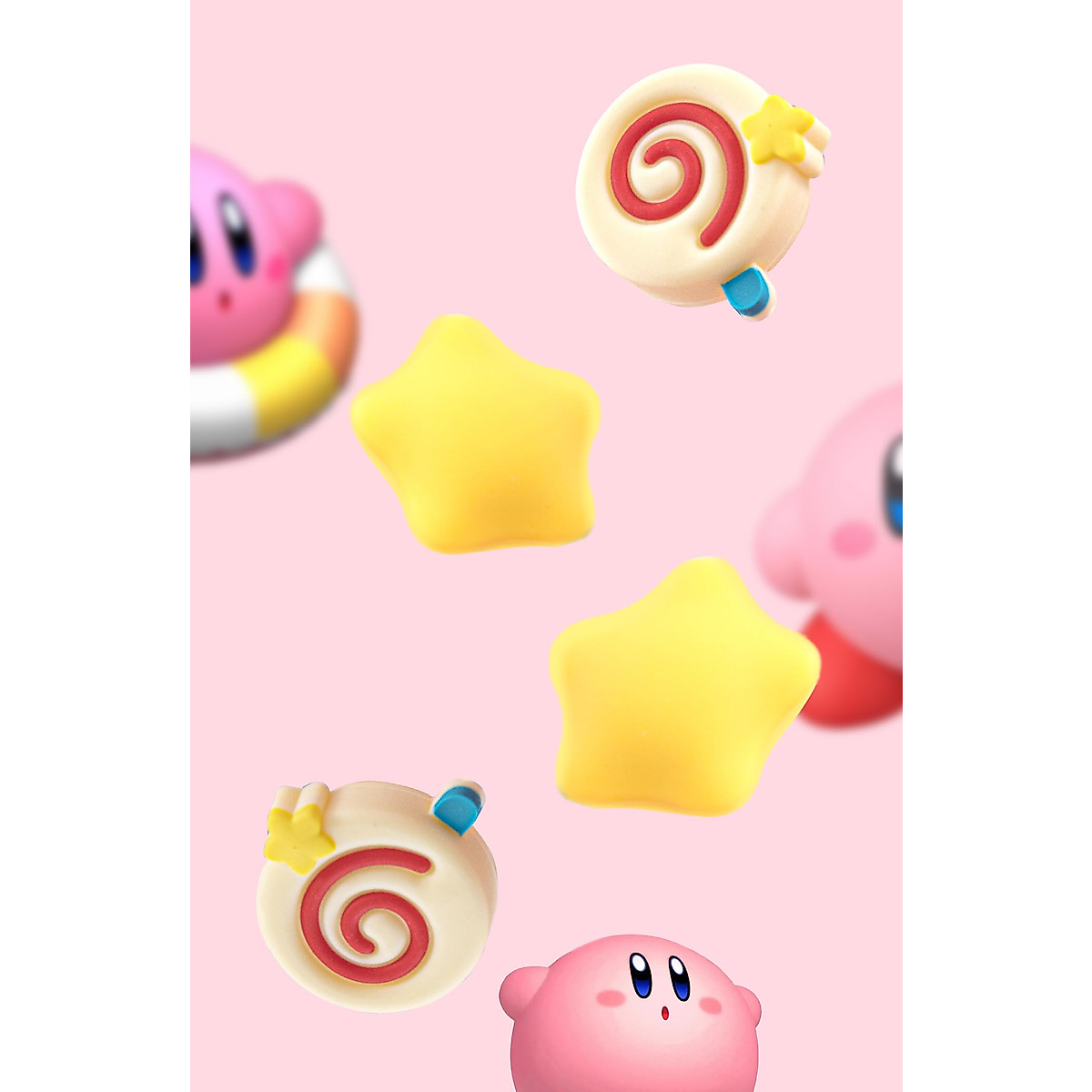 Switch Pro Controller Thumb Grips, Kirby Thumb Grip Caps Compatible with Switch Pro Controller, PS5 Controller, PS4 Controller, Xbox Controller, etc