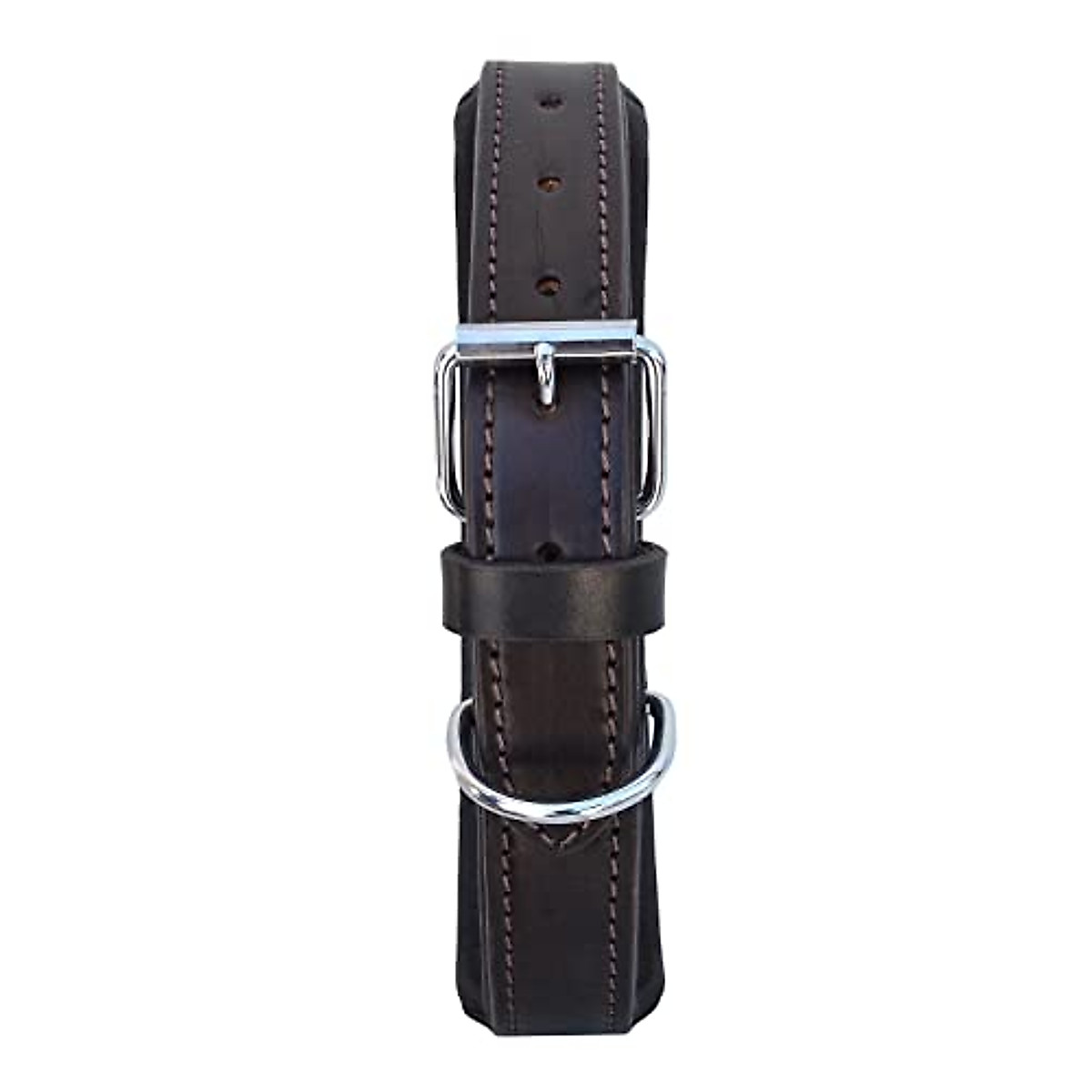 Leather Dog Collar Extra Small Size Western Style Heavy Duty Hand Tooled Adjustable Beaded and Padded Soft for Puppies and Big Dogs 10AB032-XS