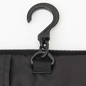 MUJI Polyester Hanging Travel Case, 16 cm Width x 19 cm Depth x 6 cm Height, Black