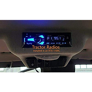 Compatible Kubota Tractor Direct Connect Stereo Radio MP3 AM FM USB Aux Bluetooth Remote RTV-1100 RTX-1100C Harness Plug B2650 RTV RTX