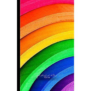 2023-2024 PLANNER: "RAINBOW" Weekly planner. September 2023 to August 2024. Weekly. Annual, monthly and weekly calendar. Timetable. 6 x 9 inches. 139 pages.