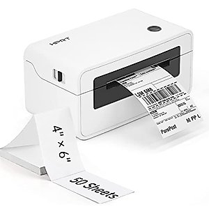 PRT Thermal Shipping Label Printer with Labels - 4x6 Label Printer, Thermal Label Maker, Compatible with Shopify, Ebay, UPS, USPS, FedEx, Amazon & Etsy, Support Multiple Systems