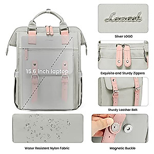 LOVEVOOK Laptop Backpack for Women, Teacher Nurse Bag Work Travel Computer Backpacks Purse,Daypack