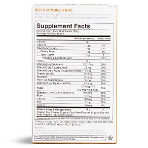 Munchkin® Milkmakers® Nipple Balm and Postnatal Recovery Protein Powder, With Pea Protein, Lactation Support, and Biotin for Postpartum Support, Vanilla, 5 Count