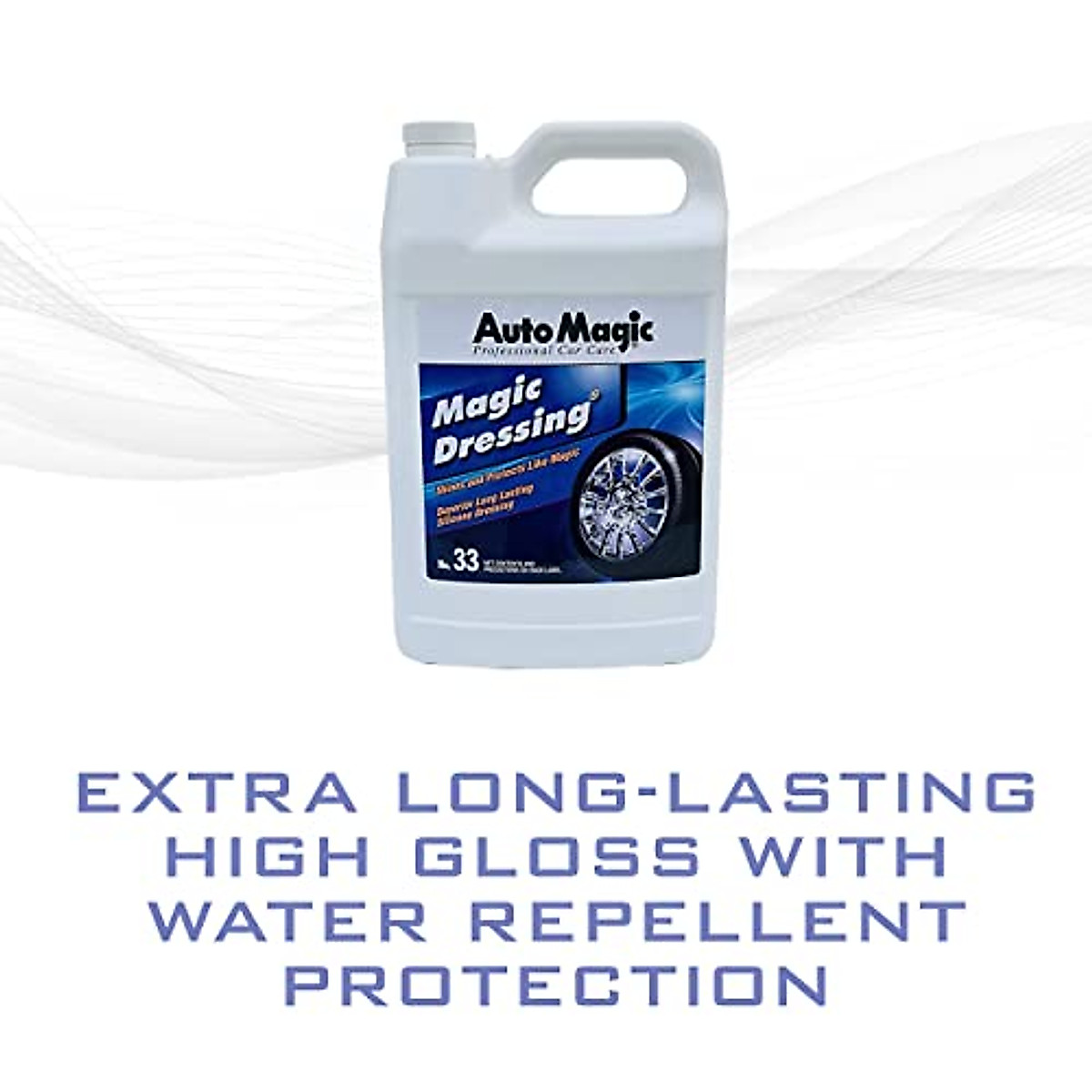 Auto Magic Dressing - Solvent-Based Silicone Dressing for Tires, Vinyl & Trim - 128 Fl Oz