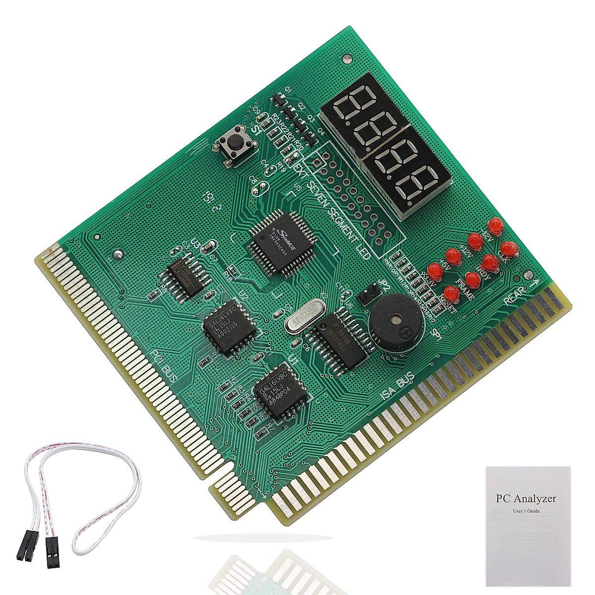 PC Diagnostic 4-Digit Card,Module Board Test & Measuring Module PC Computer Mother Board Debug Post Card Analyzer PCI Motherboard Tester Diagnostics Display for Desktop PC