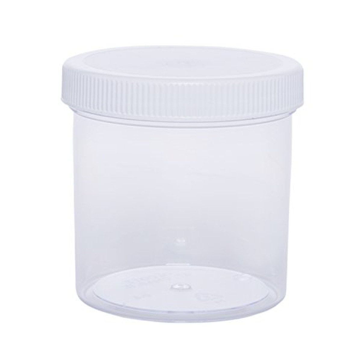 Clear Plastic Storage Jars 6oz (12 Pack) - Air Tight Container, and Refillable Organizer Container with White Lids, Perfect for Makeup, DIY Crafts, Gifts, Spices