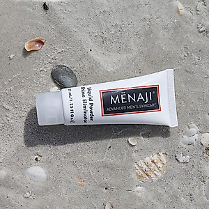 Mënaji Liquid Powder Shine Eliminator | Anti-Shine Powder for Men | Facial Oil Eliminator | Smooths Fine Lines & Wrinkles | 100% Transparent Anti-Shine Liquid Powder | 1.25 FL OZ
