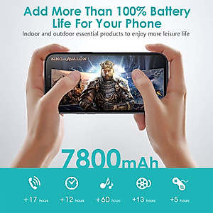 Pxwaxpy Battery Case for iPhone 12 Pro Max [6.7 inch], [7800mAh] Portable Protective Charging Case Extended Battery Backup Pack for Apple iPhone 12 Pro Max Rechargeable Charger Case Black