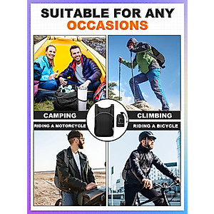 12 Pieces Foldable Hiking Daypacks Water Resistant Lightweight Packable Backpack Black Collapsible Backpack Camping Packable Bag for Women Men Travel Outdoor Running Sports Activities