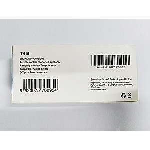 Sonoff TH16 Temperature and Humidity Monitoring WiFi Smart Switch for DIY Smart Home,Compatible with Alexa(16A)