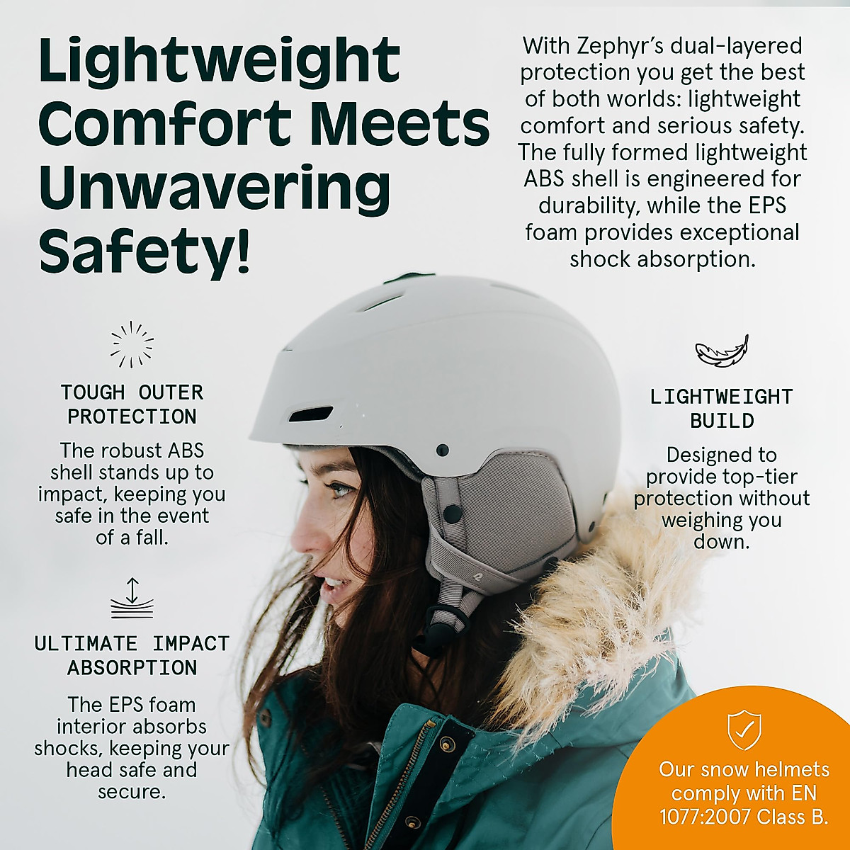 Retrospec Zephyr Ski Helmet - Snowboard Helmet for Adults & Youth- Adjustable Fit Snow Helmet with Protective Shell, and Breathable Vents for Men, Women, Boys and Girls