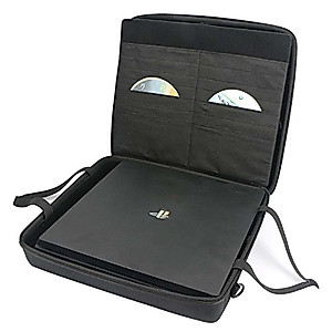 Hard Travel Case replacement for Sony Playstation 4 PS4 Pro Console + Dualshock 4 Controller / PS4 Camera / Move Motion by co2CREA