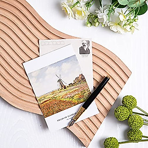 Claude Monet Art Postcards, Famous Painting Modern Artwork Post Cards Bulk Pack(30 Pack), Vintage Aesthetic Picture Wall Collage, Postcards Poster for School Students Teacher Thank You Note Cards