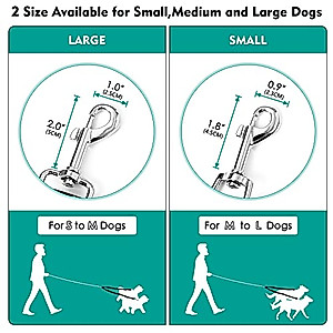 2 Dog Leash,Double Dog Leash Coupler Tangle Free Bungee Dog Leash, 360° Swivel No Tangle Double Dog Walking & Training Leash, Comfortable Shock Absorbing Reflective Bungee Lead Walk 2 Dogs with Ease