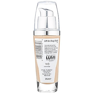 L'Oreal Paris True Match Lumi Healthy Luminous Makeup, W3 Nude Beige, 1 fl; oz.