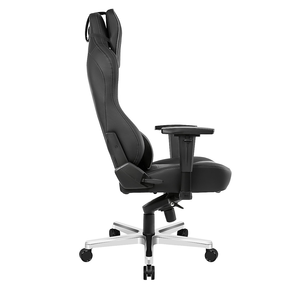 AKRacing Office Series Onyx Deluxe Executive Real Leather Desk Chair with High Backrest, Recliner, Swivel, Tilt, Rocker & Seat Height Adjustment Mechanisms, 5/10 Warranty - Black -
