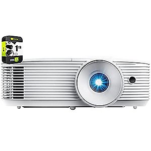 Optoma HD28HDR 1080p Home Theater and Gaming Projector Bundle with 1 YR CPS Enhanced Protection Pack