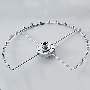 PeaceipUS Wardrobe 360° Rotating Hanger Cloakroom Corner Hanging Hanger Space Saving Round Metal Hanger