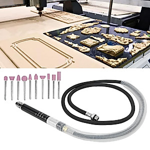 Air Powered Micro Die Grinder Set, Micro Pneumatic Pencil Die Grinder Set Portable Polishing Engraving Tool Nylon Power Die Grinders