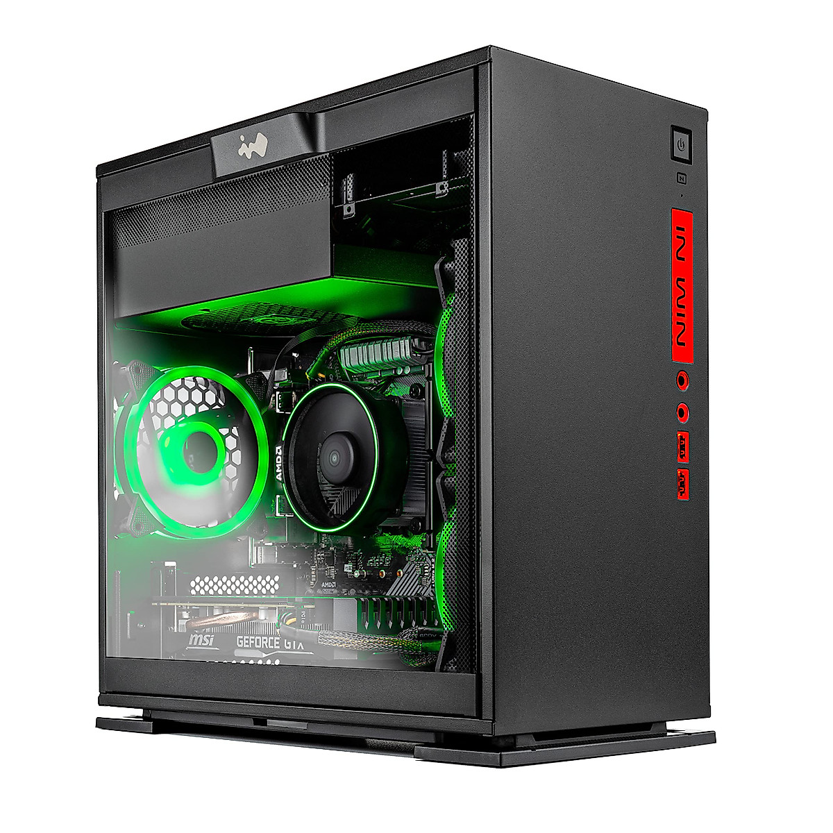 Skytech Legacy Mini Gaming PC Desktop – AMD Ryzen 5 3600 3.6 GHz, GTX 1660 Super, 500GB SSD, 16G DDR4 3200, 600W Gold PSU, AC Wi-Fi, Windows 10 Home 64-bit