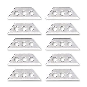 Excel Blades Mini Utility Knife Replacement Blades, Made in the USA, Multipurpose Carbon Steel Blade Replacements for Mini Box Cutters and Utility Knives, 1.1 x .375 x .018, 10-Pack