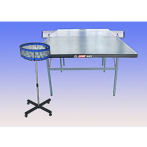 CHAOFAN Professional Movable Multi-Ball Storage Stand with Mesh Case, Height Adjustable Pingpong Ball Collector Equipment for Training,Stable Carry Mesh Basin for Golf Ball,Tennis Ball,Badminton etc