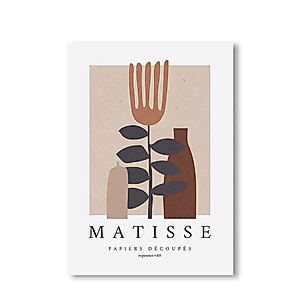 BBAUER Abstract Matisse Poster Matisse Canvas Wall Art Matisse Prints Matisse Modern Painting Fashion Picture For Living Room Home Decor 40x60cmx2 No Frame