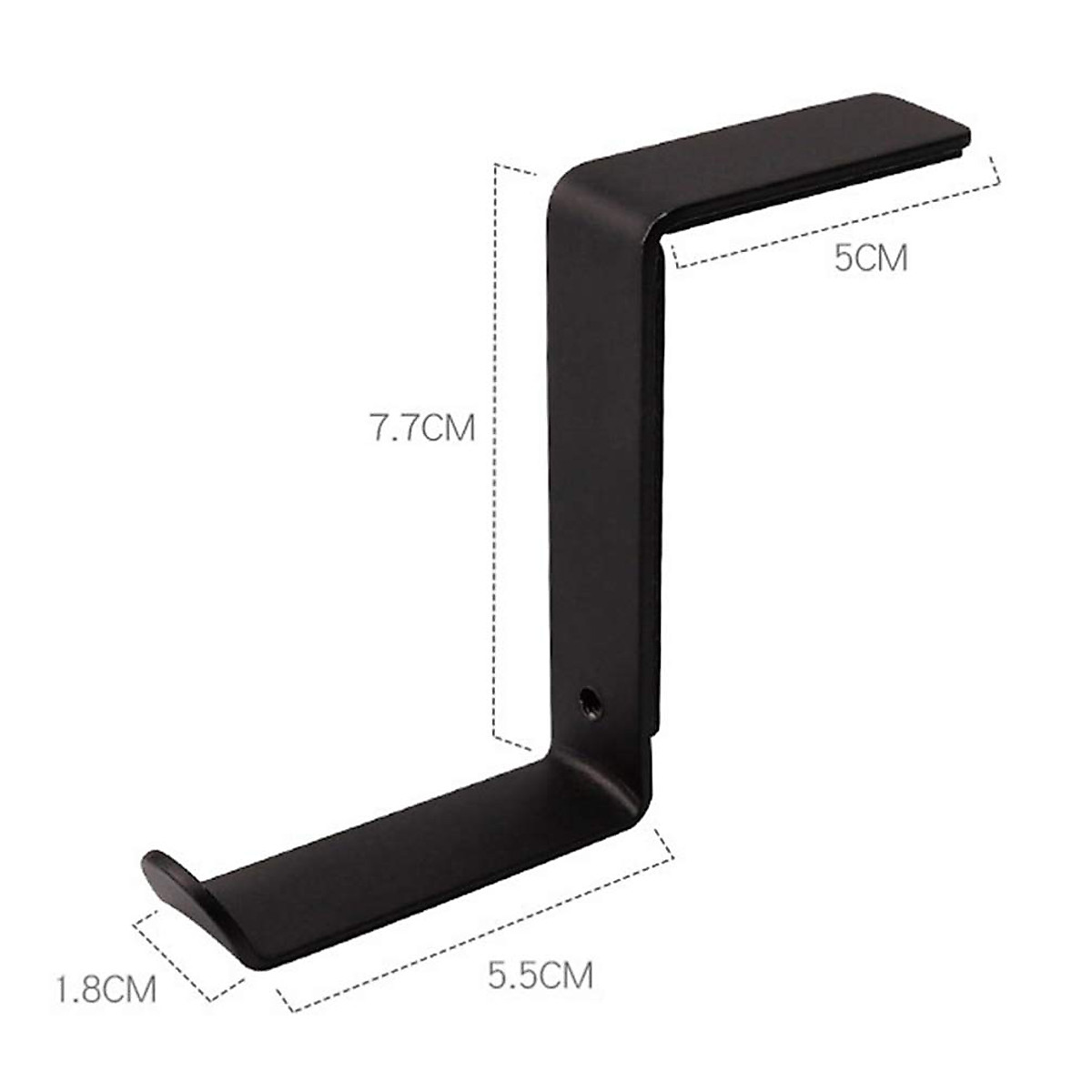 Hemobllo 1pc Headphone Hook Headphone Desk Hook Headphone Hanger Hook Headphone Stand Mount Computer Stand for Desktop Tower Desktop Computer Stand Door Metal Wall-Mounted Wall Clip