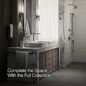 KOHLER K-73159-7-TT Composed Tall Single-Handle Bathroom Sink Faucet with Cylindrical Handle, Titanium