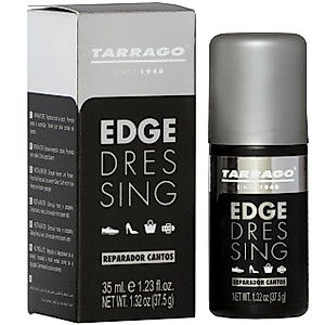 Tarrago Edge Dressing Shoe Dye - 35 ml Sole & Heel Edge Dressing, Repairs & Color Coat Leather Shoes Edges - Rubber & Leather Shoe Sole Edge & Heel Polish for Boots & Footwear - Black #18