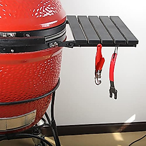 QQPOLE Grill Grate Lifter Gripper Set,Cooking Grid Lifter Grill Accessories,BBQ Lifter Tool for Kamado Joe Big Green Egg ，Easy to Move Grill and Grates