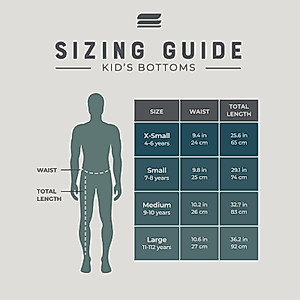 MERIWOOL Kids Unisex Thermal Bottoms Midweight Merino Wool Base Layer